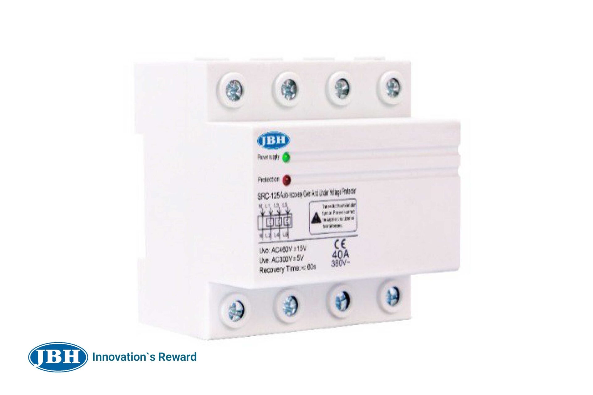 محافظ ولتاژ سه فاز ۶٣ آمپر JBH بدون صفحه نمایش غیر قابل تنظیم (VP-3F 63A) – فروشگاه الکتروژنکو